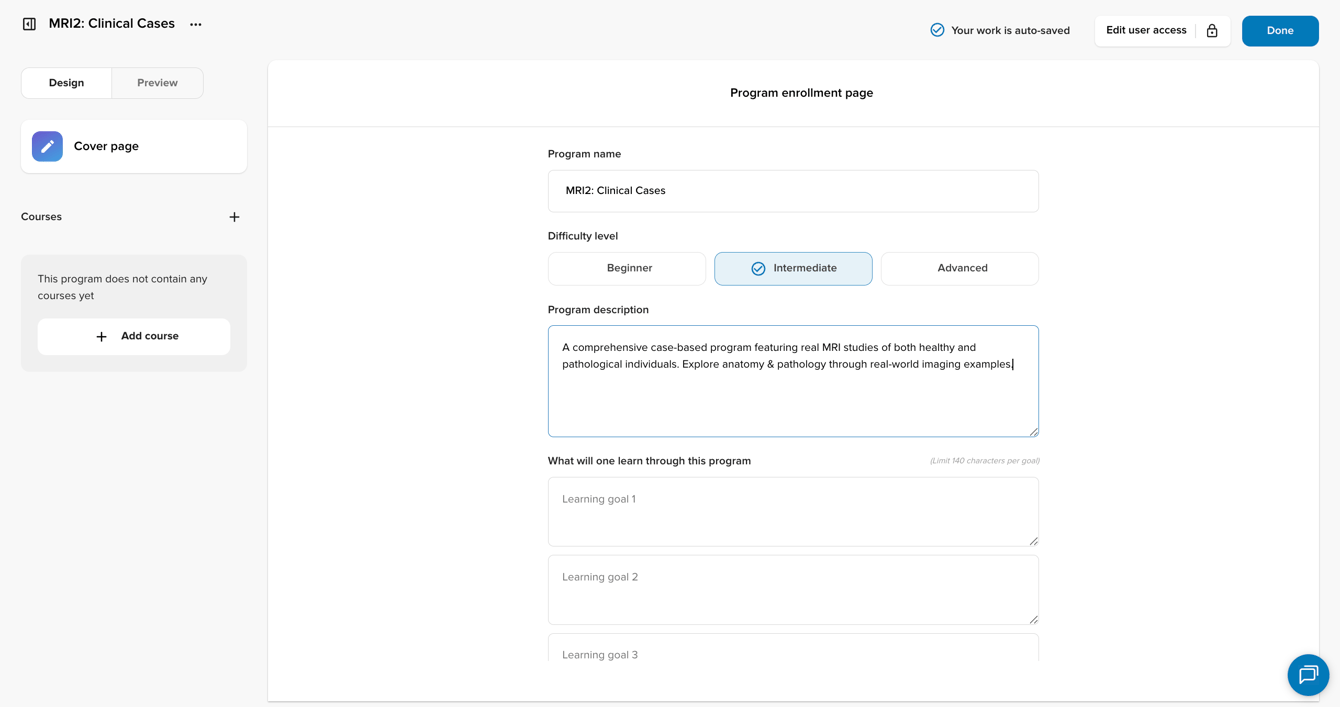 Create a Program