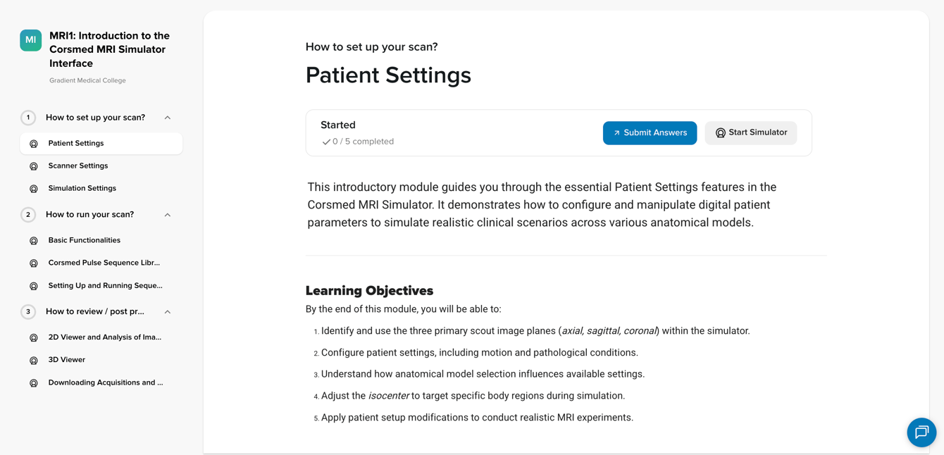 Program, Course, and Module Structure as Instructor